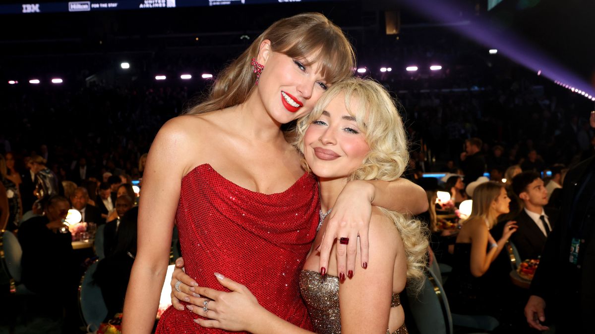 Sabrina Carpenter Hugs Taylor Swift in Unseen Grammy Photo