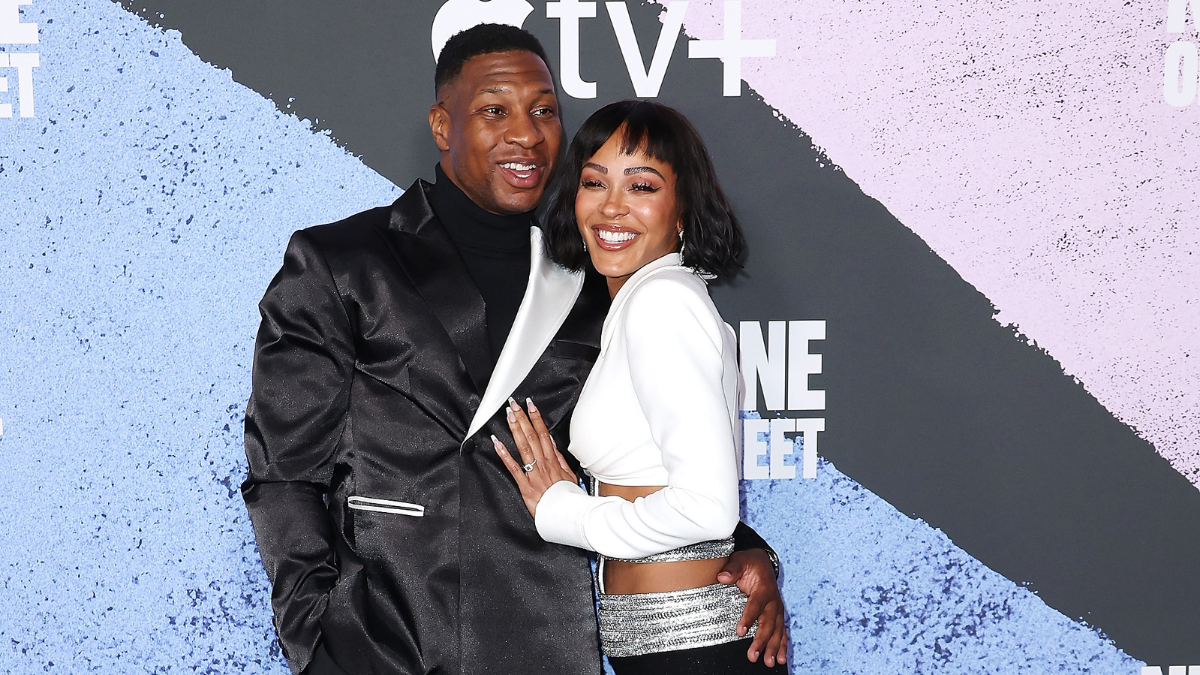 Jonathan Majors & Meagan Good Smile in First Photos After Wedding ...