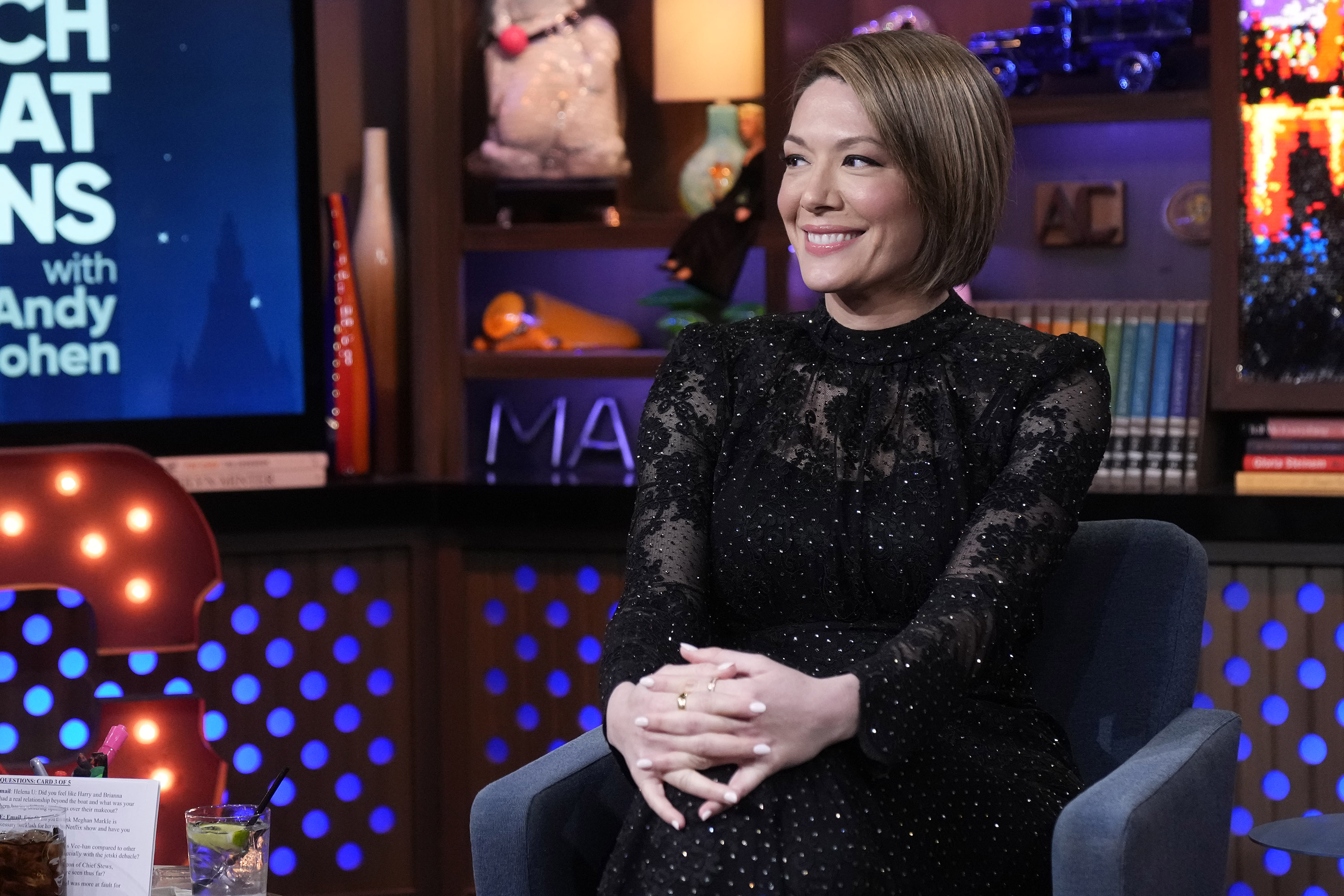 Michelle Collins Delivers Bravo Hot-Takes on WWHL - Reality Tea