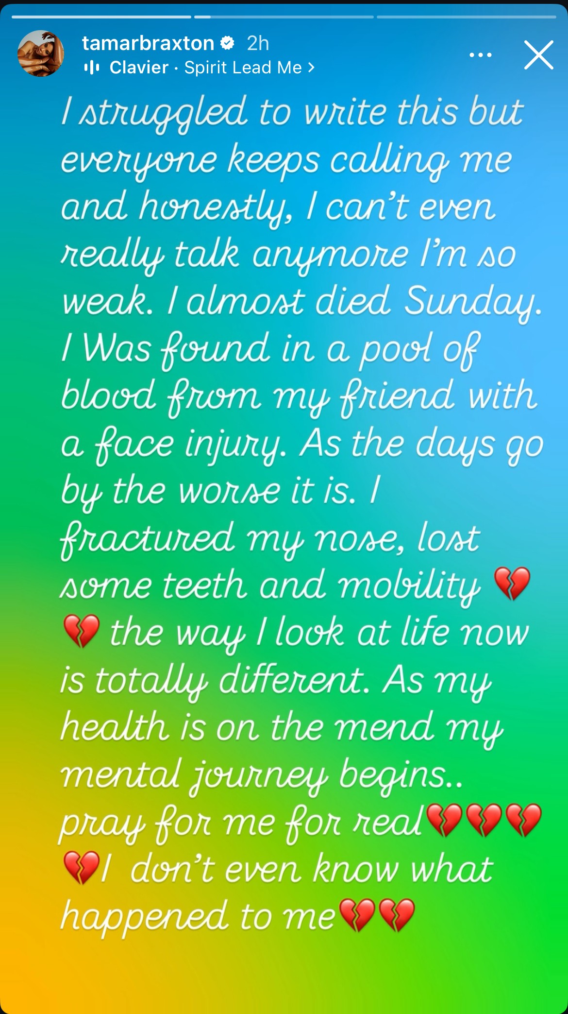 Tamar Braxton ‘Almost Died’ Before Being Found in ‘Pool of Blood ...