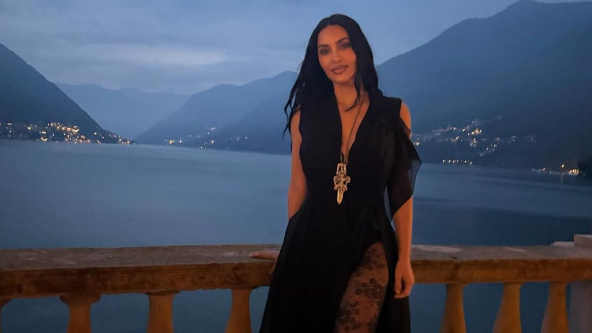 Kim Kardashian Turns Heads in Transparent Goth Bride Dress in New ...
