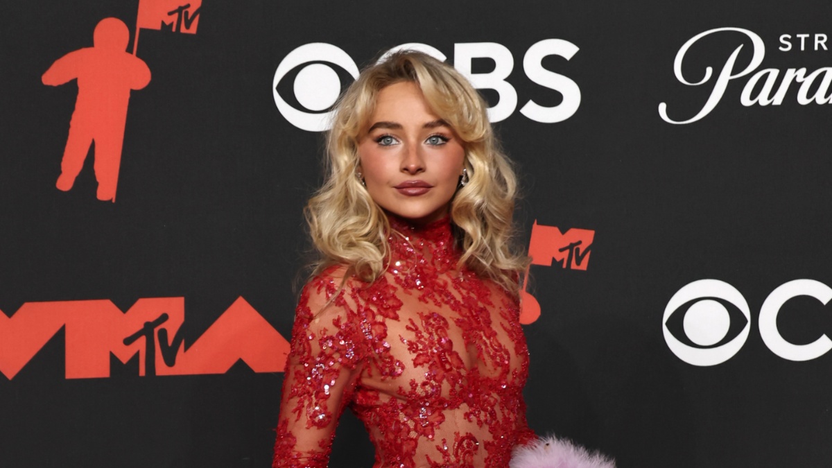 Sabrina Carpenter Turns Up the Heat in Sheer Red Dress at VMAs ...