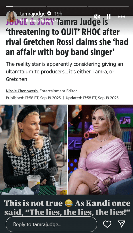 Tamra Judge Blasts Report Claiming She is 'Threatening to Quit' RHOC ...