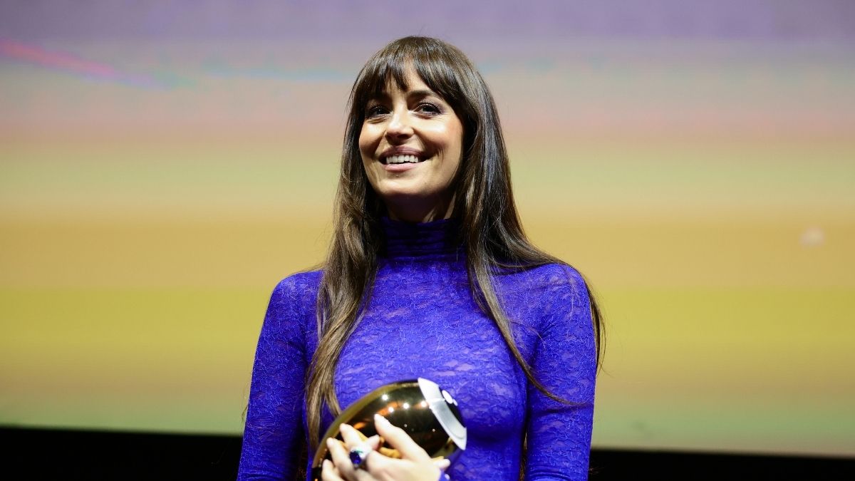 Dakota Johnson Wearing Sheer Blue Dress Has Fans in Chokehold - Reality Tea