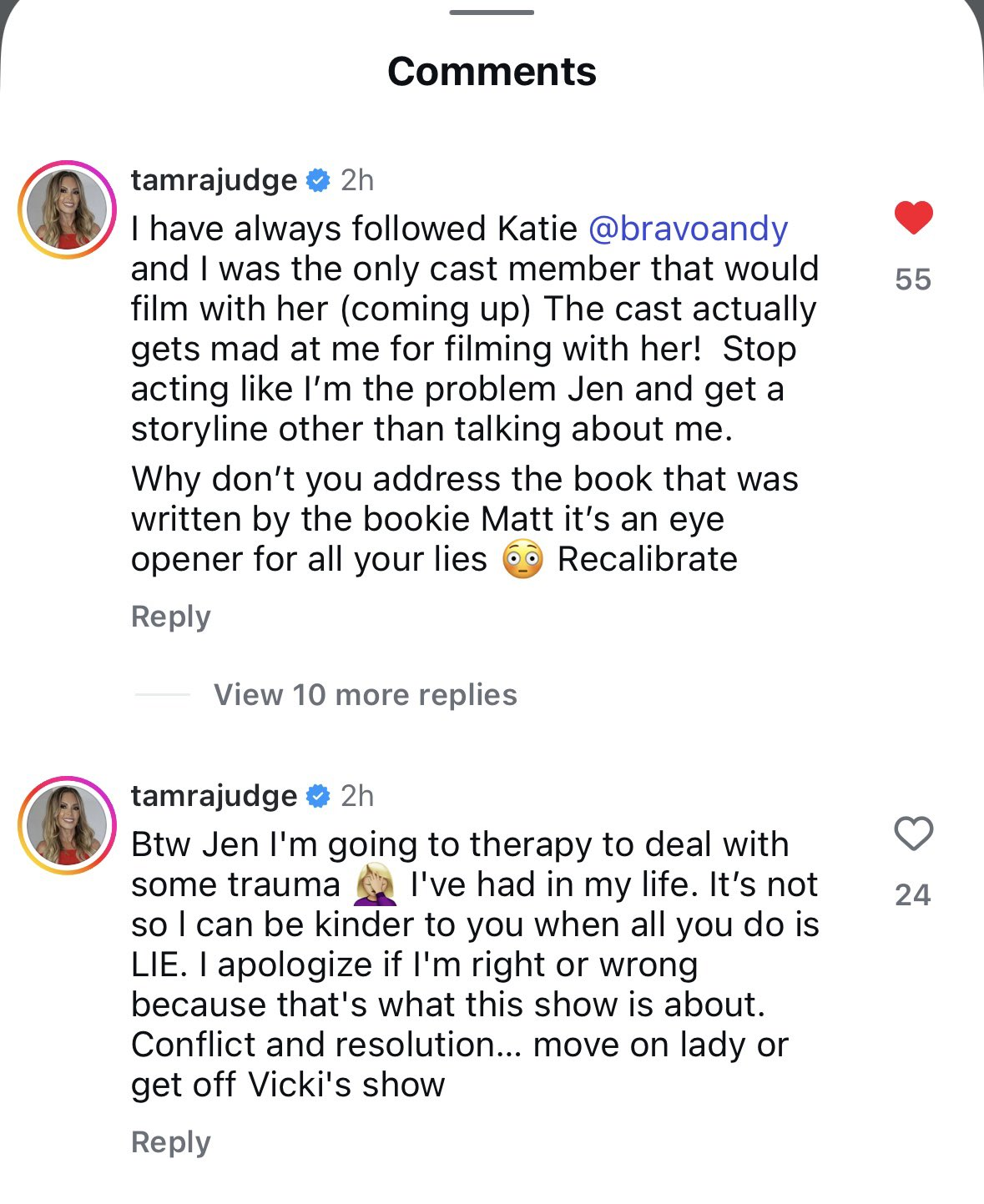 Tamra Judge Tells Jennifer Pedranti To ‘Move on or Get off Vicki ...