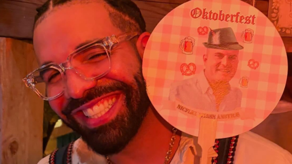 Internet Reacts to Drake’s Denim Overalls Look for Oktoberfest: ‘Das ...