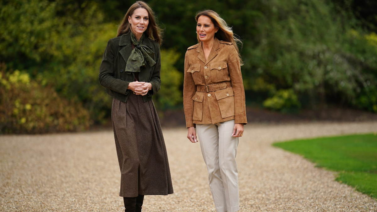 Kate Middleton & Melania Trump Make a Statement With Rare Side-By-Side ...