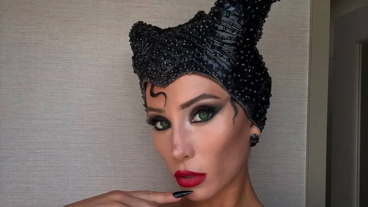Fans React to Alix Earle as Maleficent in Black Sparkly Cut-Out Dress ...