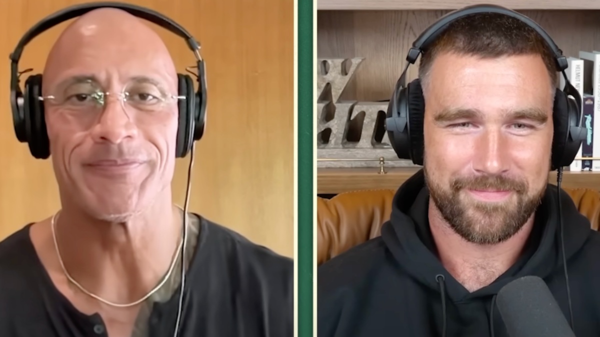 Travis Kelce Was Surprised by Dwayne Johnson's Hilarious Remark About ...