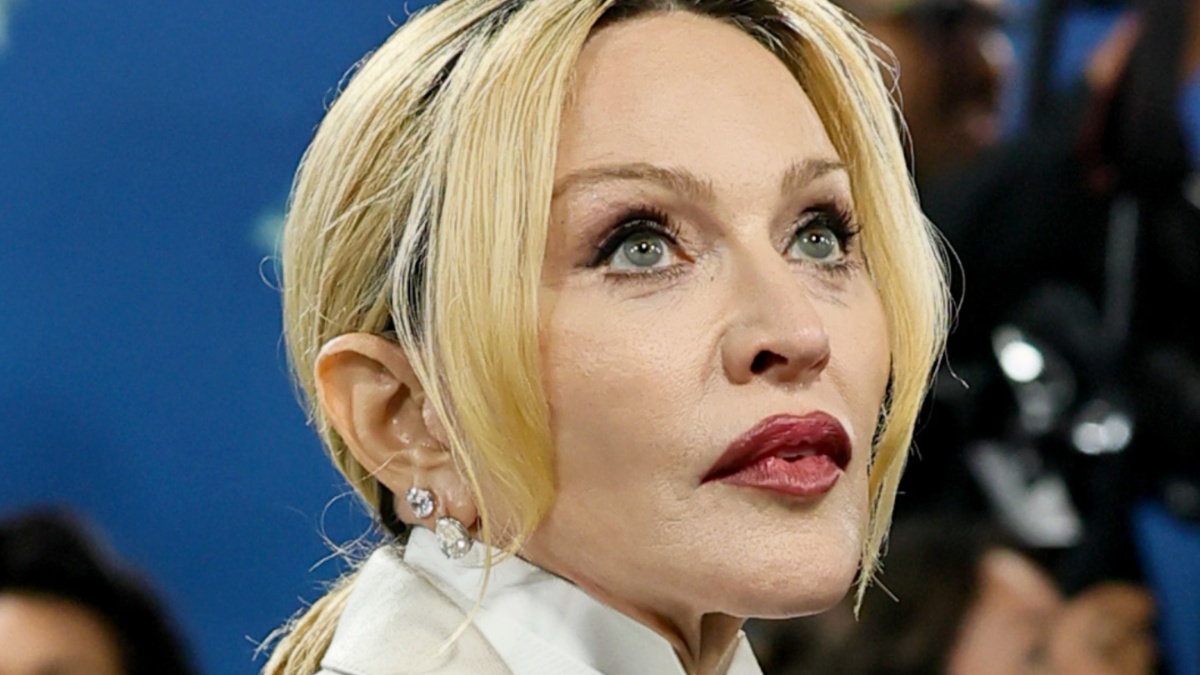 Fans React to Madonna in Sheer White, Bold-Neck Dress - Reality Tea