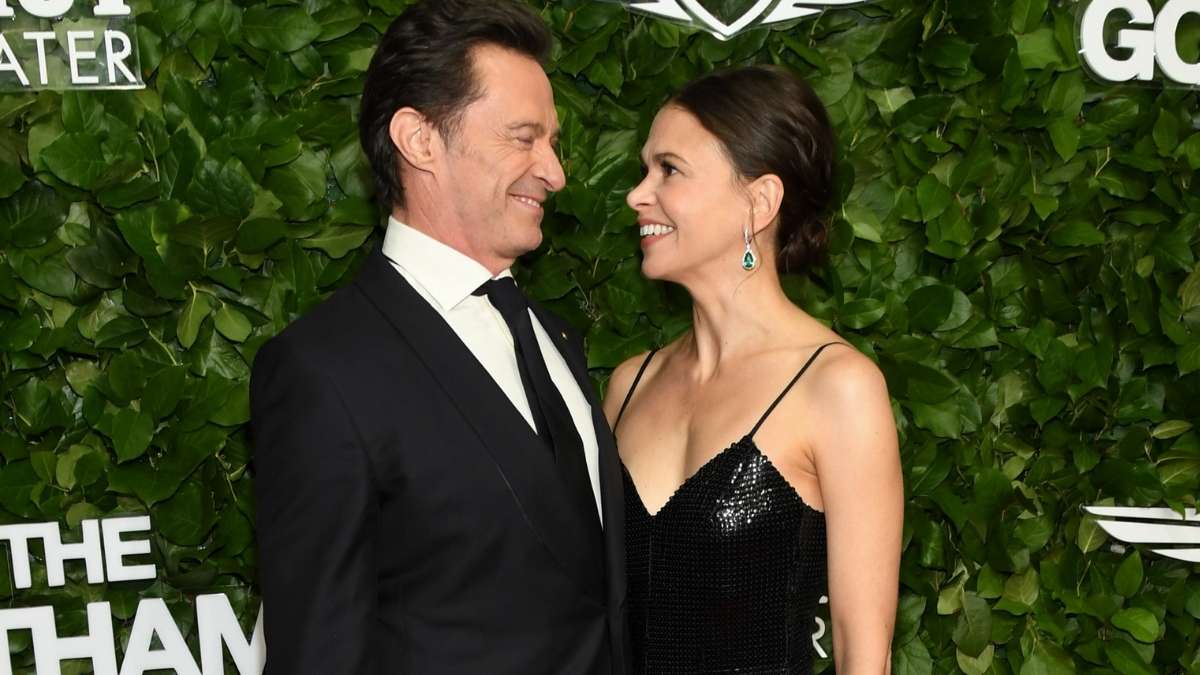 Hugh Jackman & Sutton Foster Step Out Like a Power Duo in Matching ...