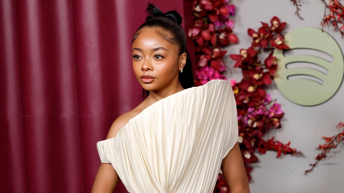 Skai Jackson's Magda Butrym Minidress Is Sculptural Chic - Reality Tea