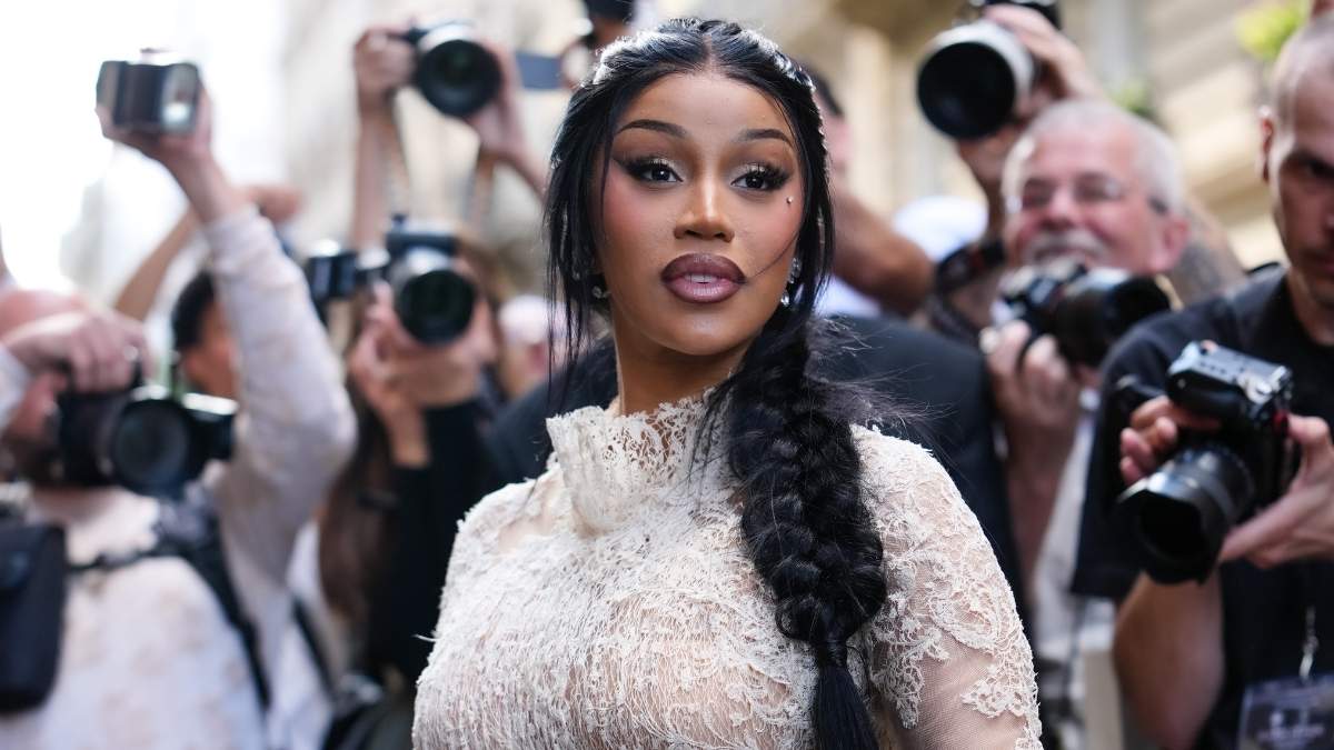 Cardi B's All-Latex Look Includes Crop Top & Briefs - Reality Tea