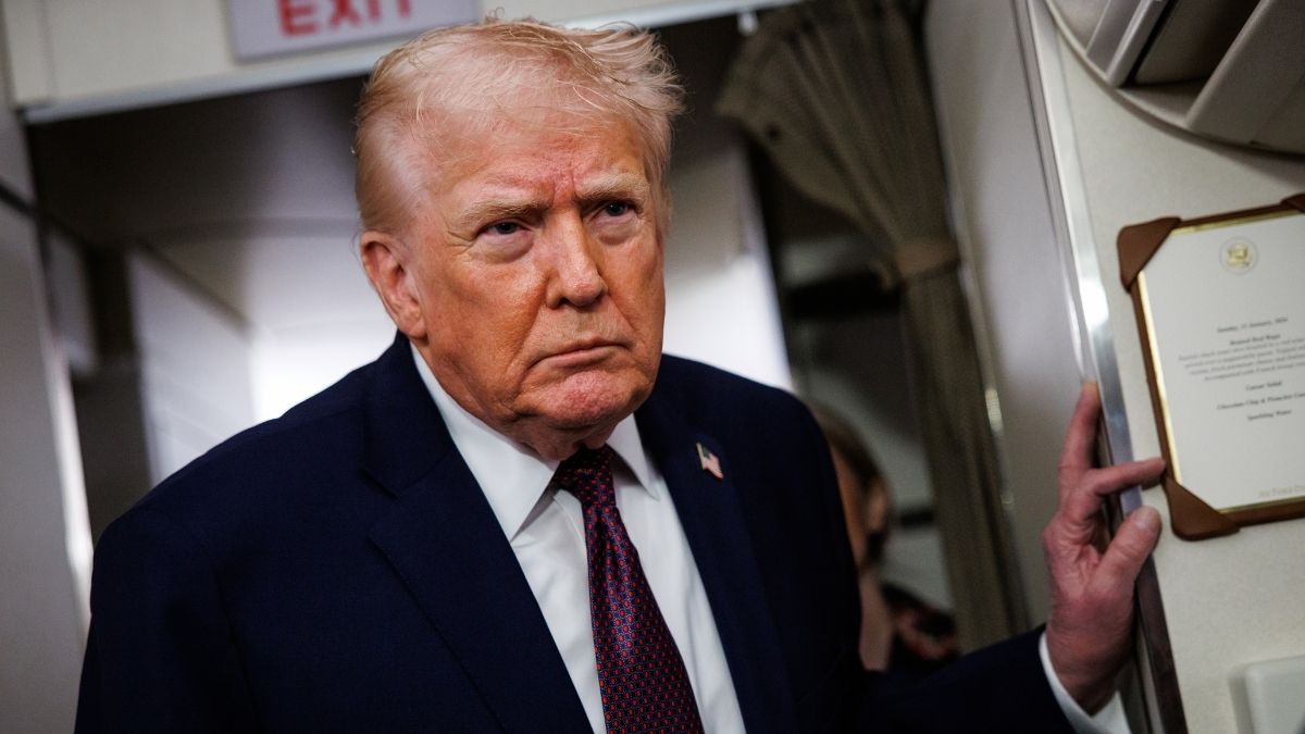 Donald Trump Jokes About ‘Grabbing’ Press Secretary Amid Flight ...