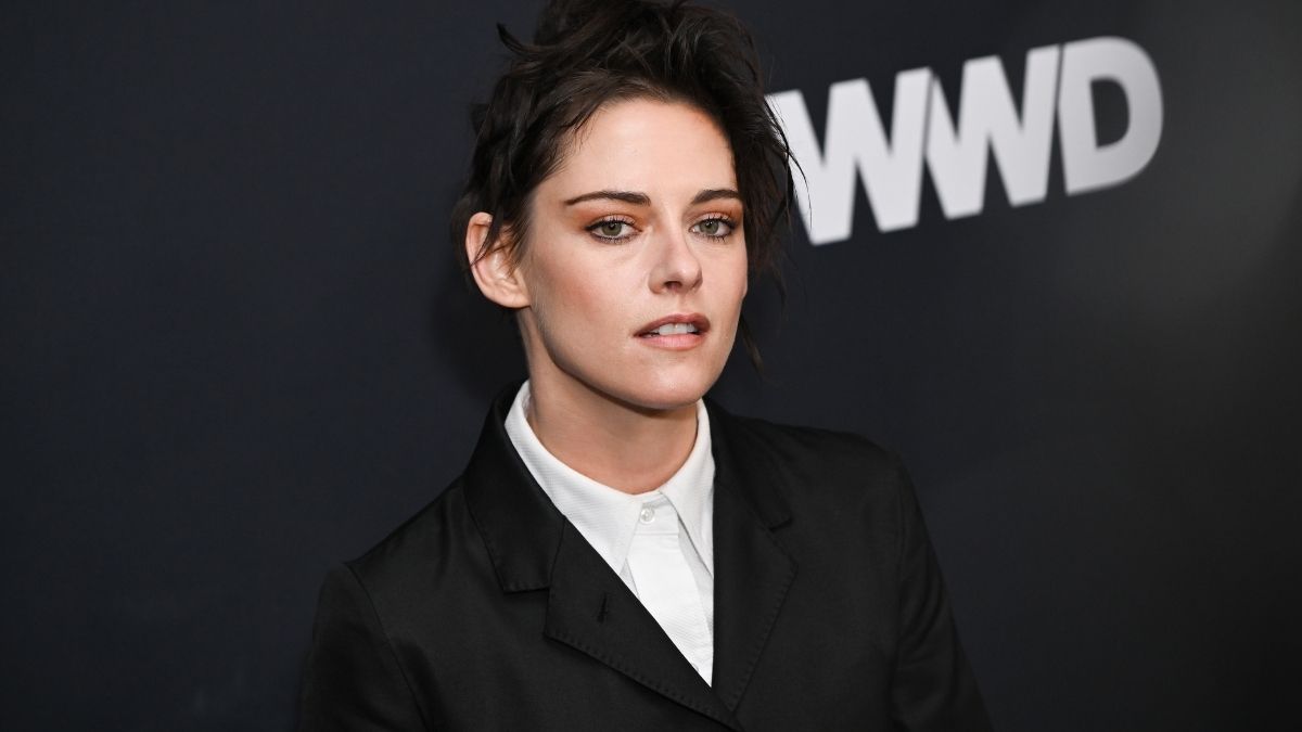 Kristen Stewart Models Bold Shirt & Sheer Tights for Architectural ...