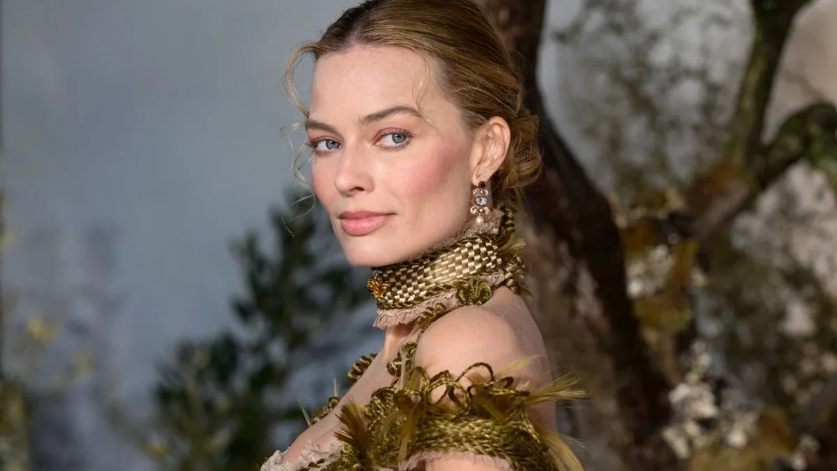 Margot Robbie's Sheer Dilara Findikoglu Corset Dress Has Hair ...