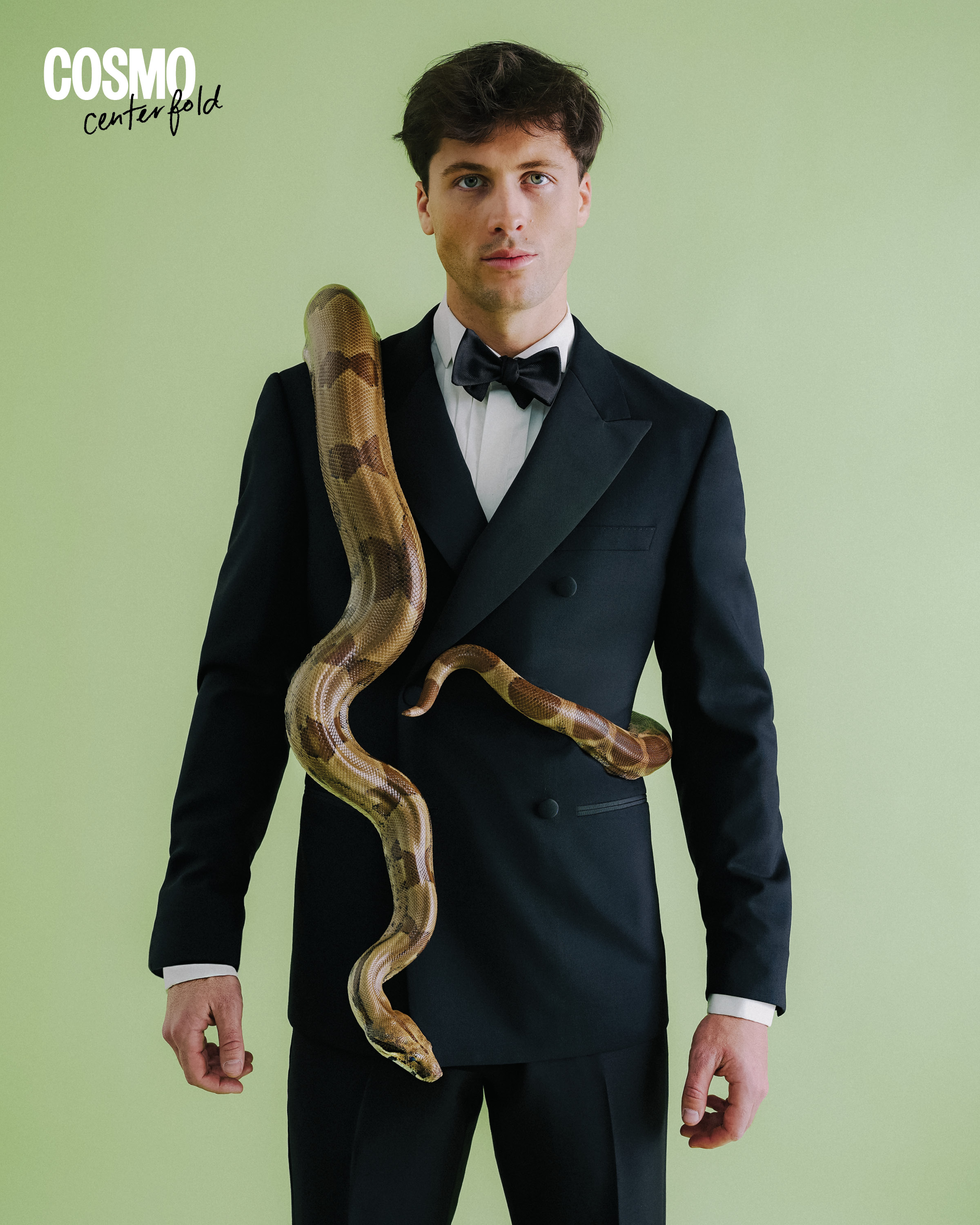Rob Rausch Poses With Snake for Cosmo Centerfold - Reality Tea