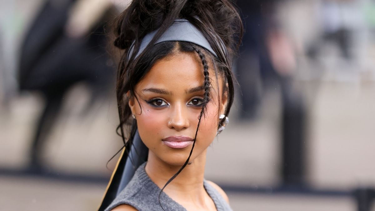 Tyla Replaces Top With Bold Body Tattoo for Paris Fashion Week ...