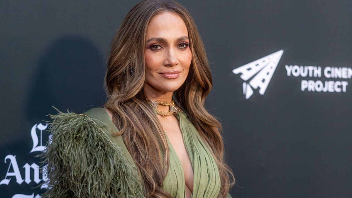 Jennifer Lopez Wears a Plunging Dress With So Many Cut-Outs It’s Barely ...