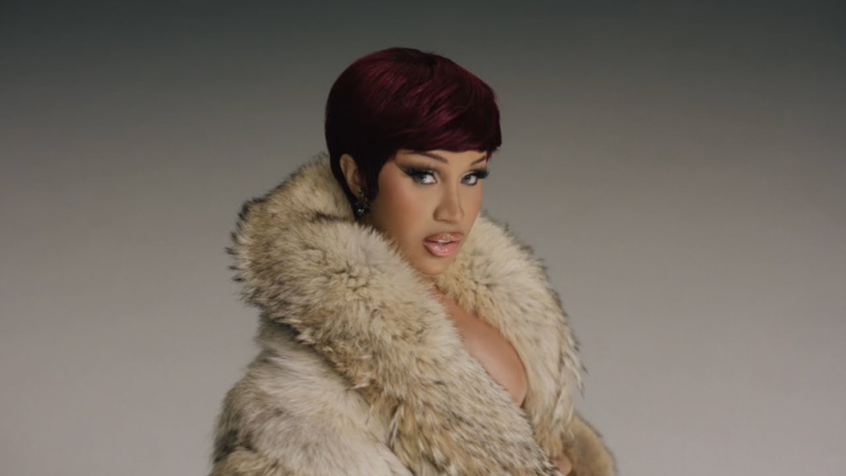 Cardi B Nearly Spills Out of a Low-Cut Top Hanging on by a Thread ...