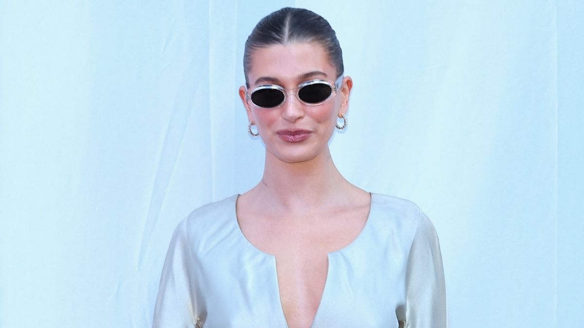 Hailey Bieber Gets Cheeky in an Ultra-Short Micro Miniskirt for Rhode ...
